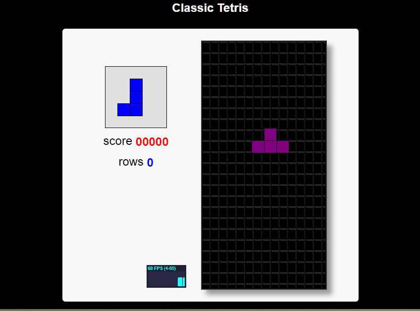 Classic Tetris Game in JavaScript Free Source Code | SourceCodester Classic Tetris Game in JavaScript Free Source Code | SourceCodester